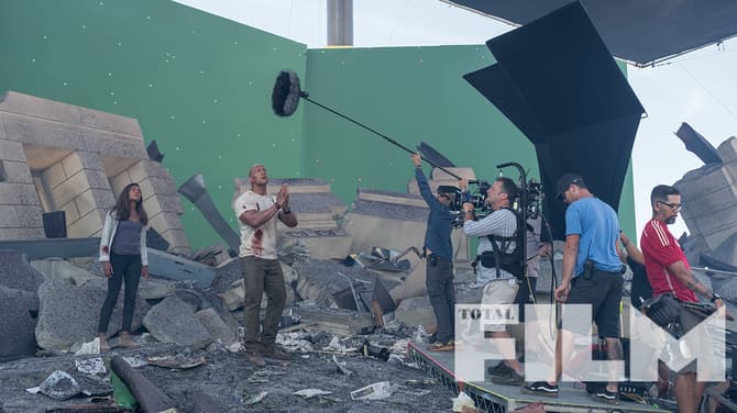 RAMPAGE: The Rock & A Gigantic Albino Gorilla Stand Tall On A New ...