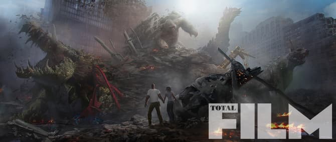 RAMPAGE: The Rock & A Gigantic Albino Gorilla Stand Tall On A New ...