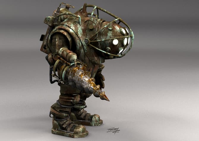 Big Daddy Concept Art For Defunct BIOSHOCK Movie