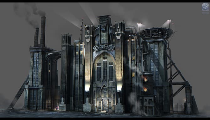 BATMAN: ARKHAM ORIGINS Batcomputer & Batsuit Display Concept Art