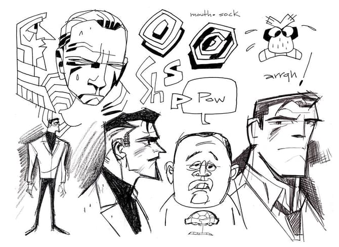 BEWARE THE BATMAN Concept Art Of Bruce Wayne, Commissioner Gordon ...