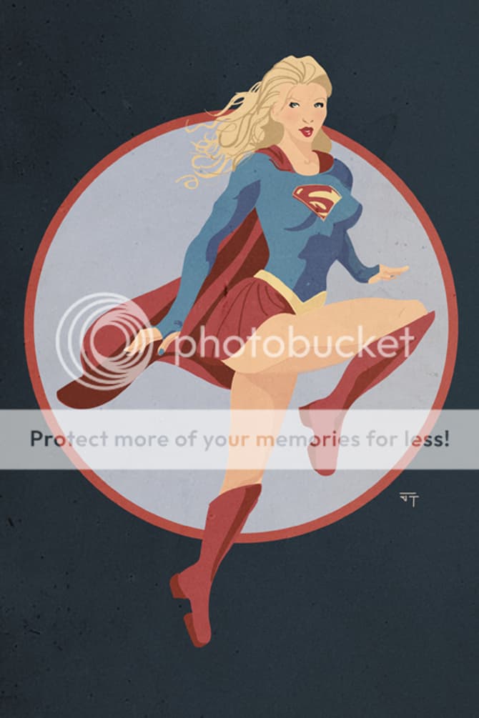 FAN ART: Supergirl Retro Pin Up
