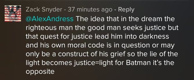 BATMAN V SUPERMAN Director Zack Snyder Explains The Meaning Of The ...