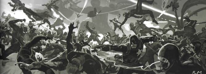 AVENGERS: ENDGAME Final Battle Concept Art Sees Thanos Smash Cap's ...