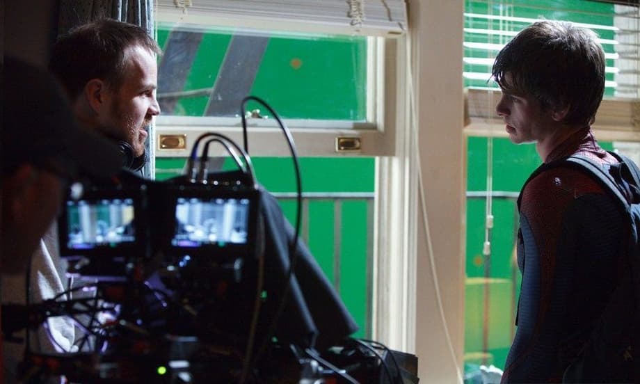 Two Behind-The-Scenes Photos From THE AMAZING SPIDER-MAN Set