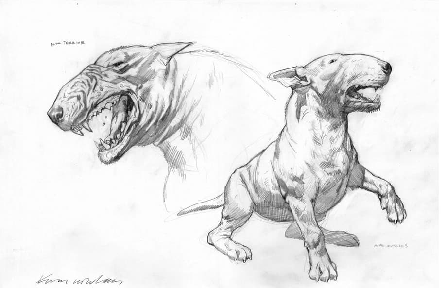 Concept Art Of Ang Lee's Mutated HULK Dogs