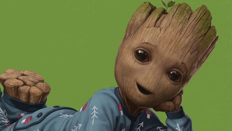 I AM GROOT Promo Art Gives Baby Groot A Fun New Hairstyle And Some ...