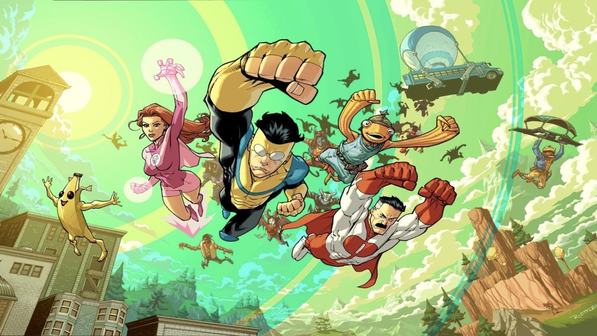 LEAKED FORTNITE X INVINCIBLE Crossover Reveals Designs For Omni-Man ...