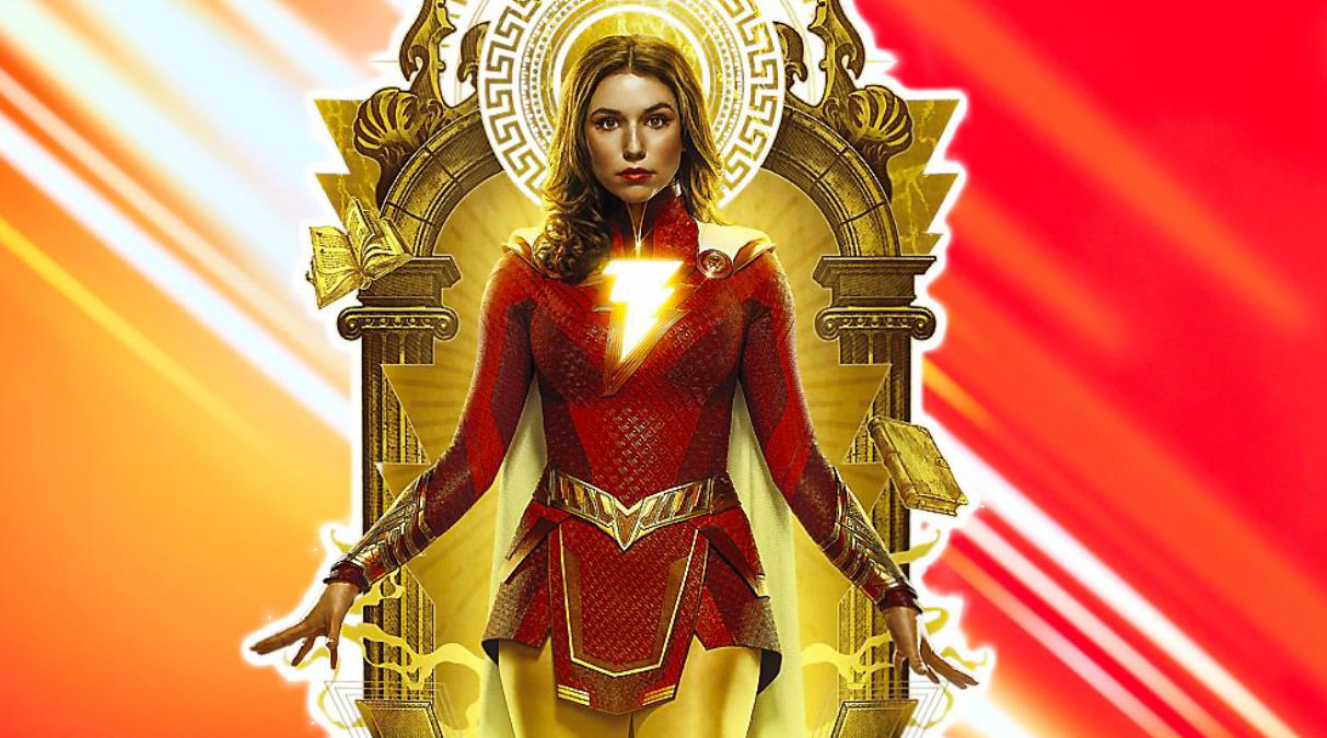 SHAZAM! FURY OF THE GODS STAR Grace Caroline Currey Vs. Killer Dogs In ...