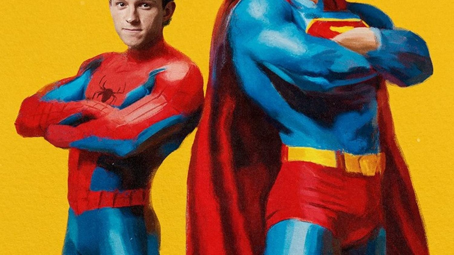 Tom Holland's SPIDER-MAN Meets David Corenswet's SUPERMAN In Awesome Crossover Fan Art